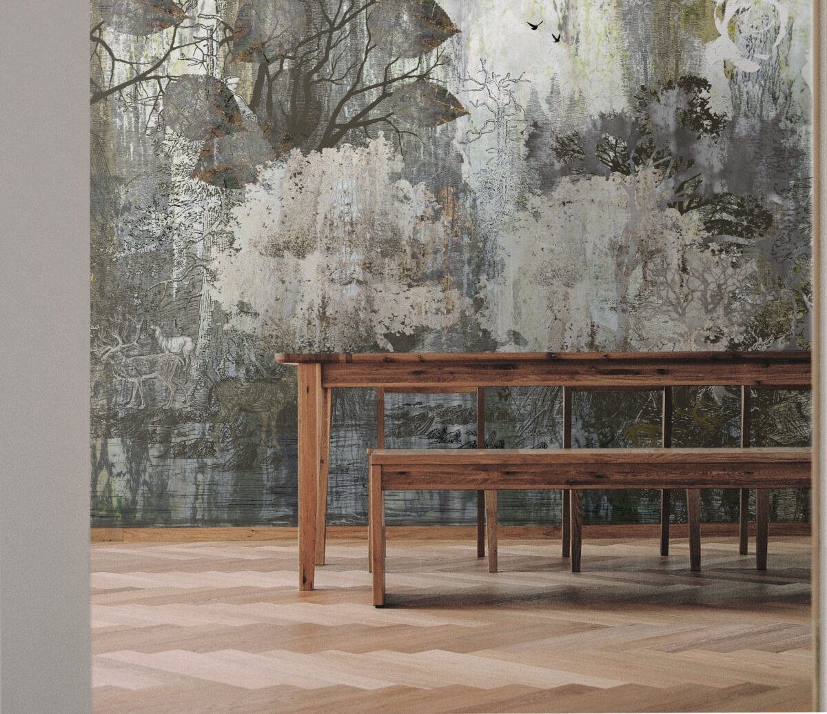 The Perigone Pastel - Floral wallpaper | daisy james